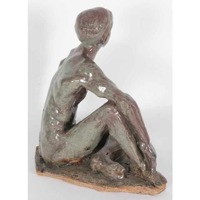 2005 Clay Figure Sculpture by David Fox | Chairish
