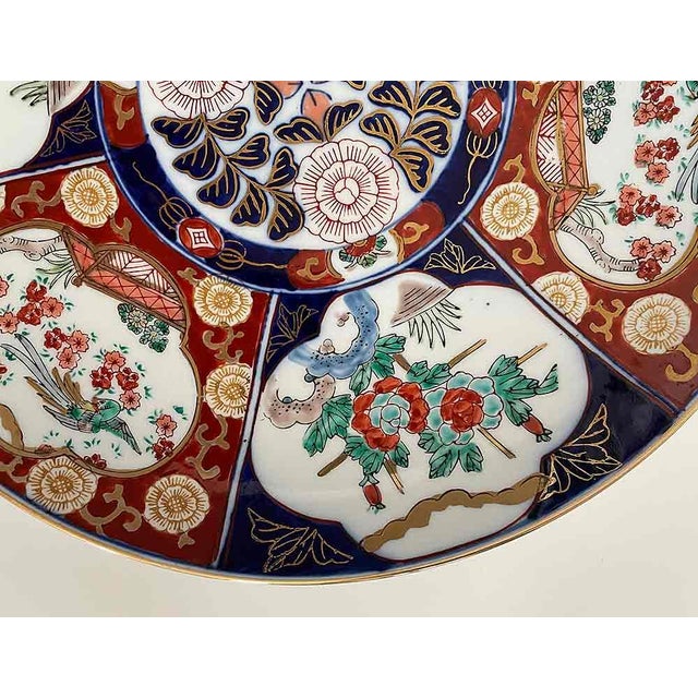 Vintage Imari Gold Hand Painted Plate | Chairish