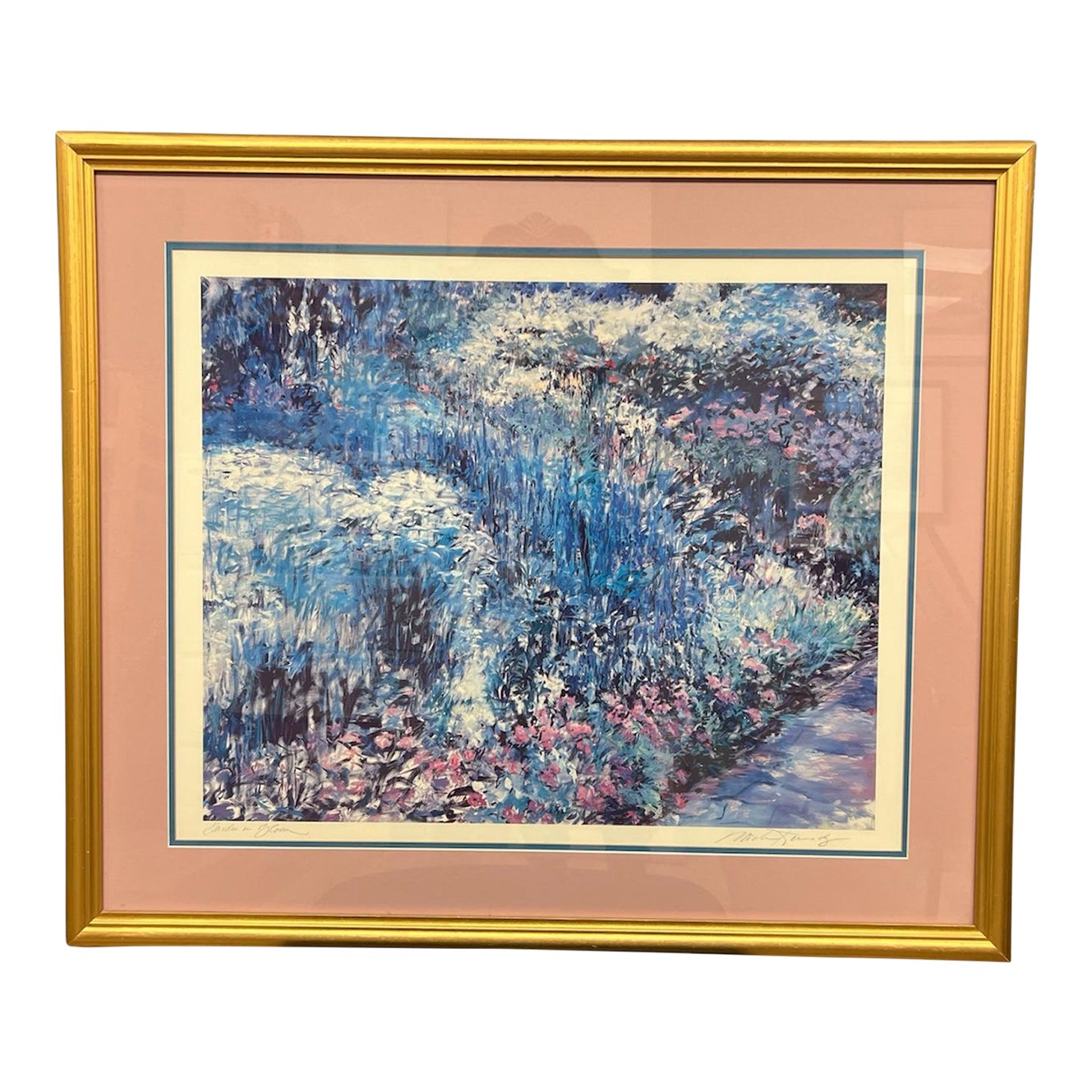 Michele Kennedy Pencil Signed Color Lithograph Print "Garden in Bloom ...