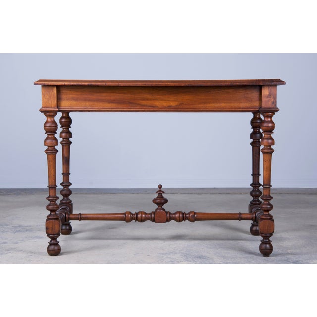 Antique French Louis XIII Style Walnut Writing Desk | Chairish