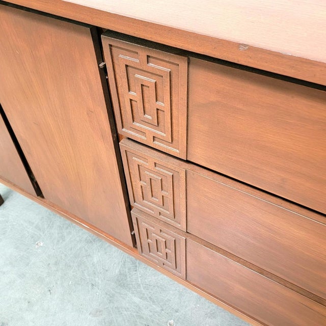 1960s Vintage Mid Century Dixie Boho Geometric Dresser | Chairish