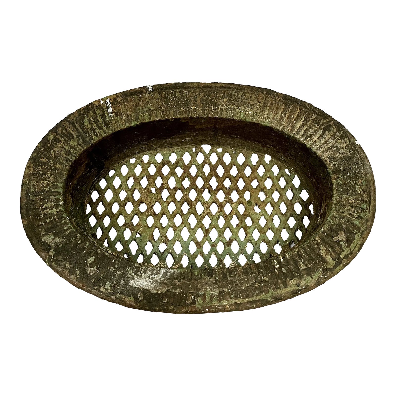Antique French Cast Iron Architectural Vent Cover | Chairish