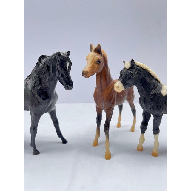 Set of Nine Small Breyer Style Horses | Chairish