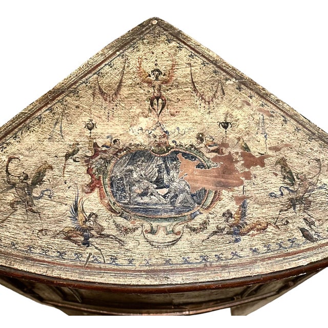 Italian Venetian Corner Cabinet | Chairish