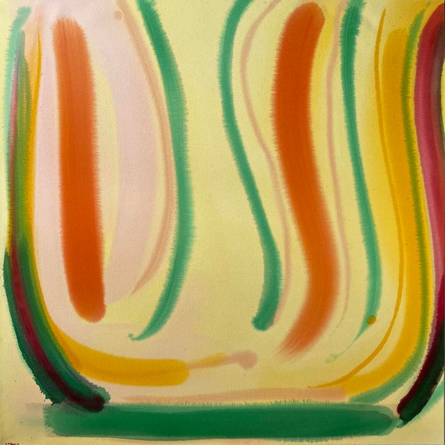 Watermelon Abstract Painting by Brendan Mckeon | Chairish