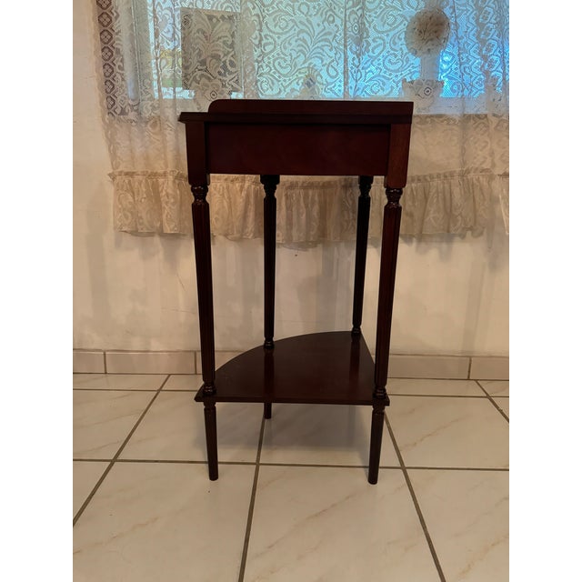 1980s Vintage Bombay Co. Corner Accent Table | Chairish