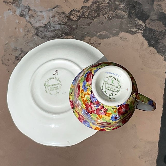 Royal Winton Royalty Pattern by Grimwades Chintz Cup and Saucer Circa ...