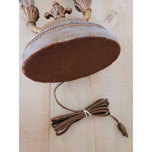 Mid-Century Regency Roman Goddess Candelabra Statue Table Lamp by ...