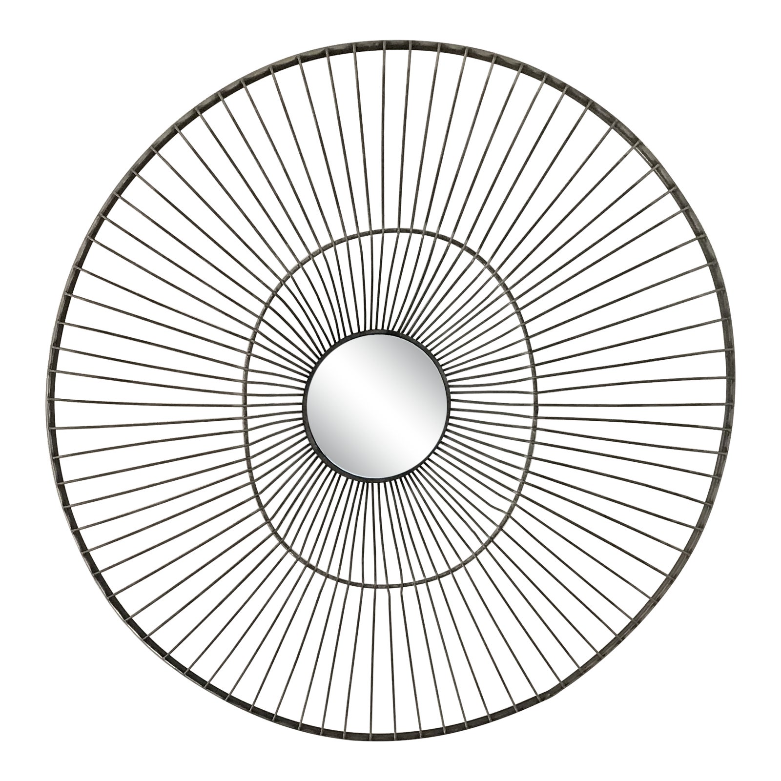 Sculptural Wire Mirror - Medium Size | Chairish