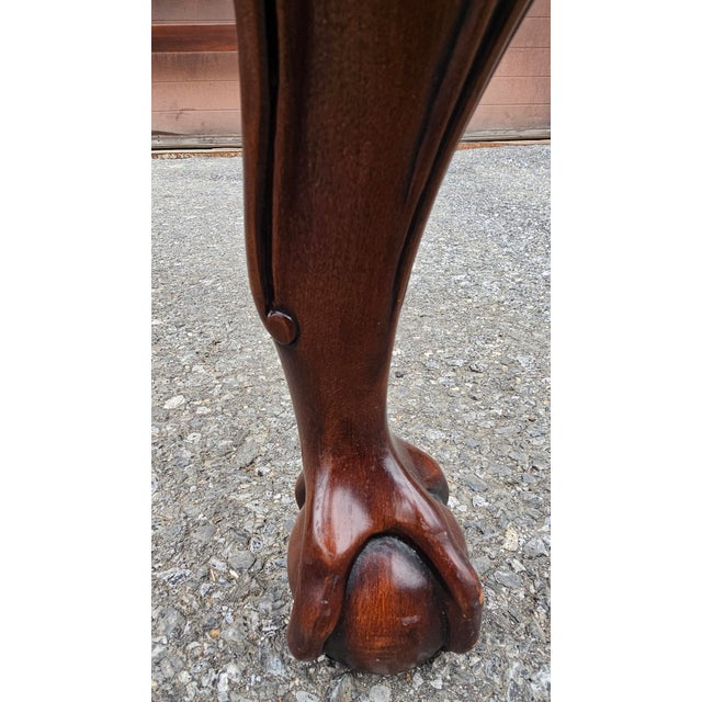 Ralph Lauren Renaissance Revival Style Carved Mahogany Queen Bed | Chairish