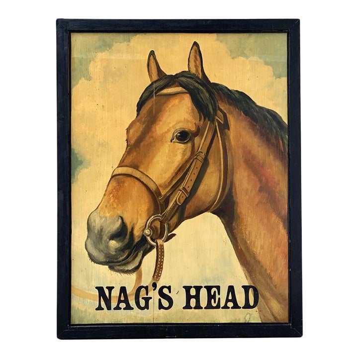English Pub Sign, "Nag's Head" | Chairish
