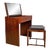 Vanity + Matching Flip-Over Stool | Table in Danish Rosewood | Chairish