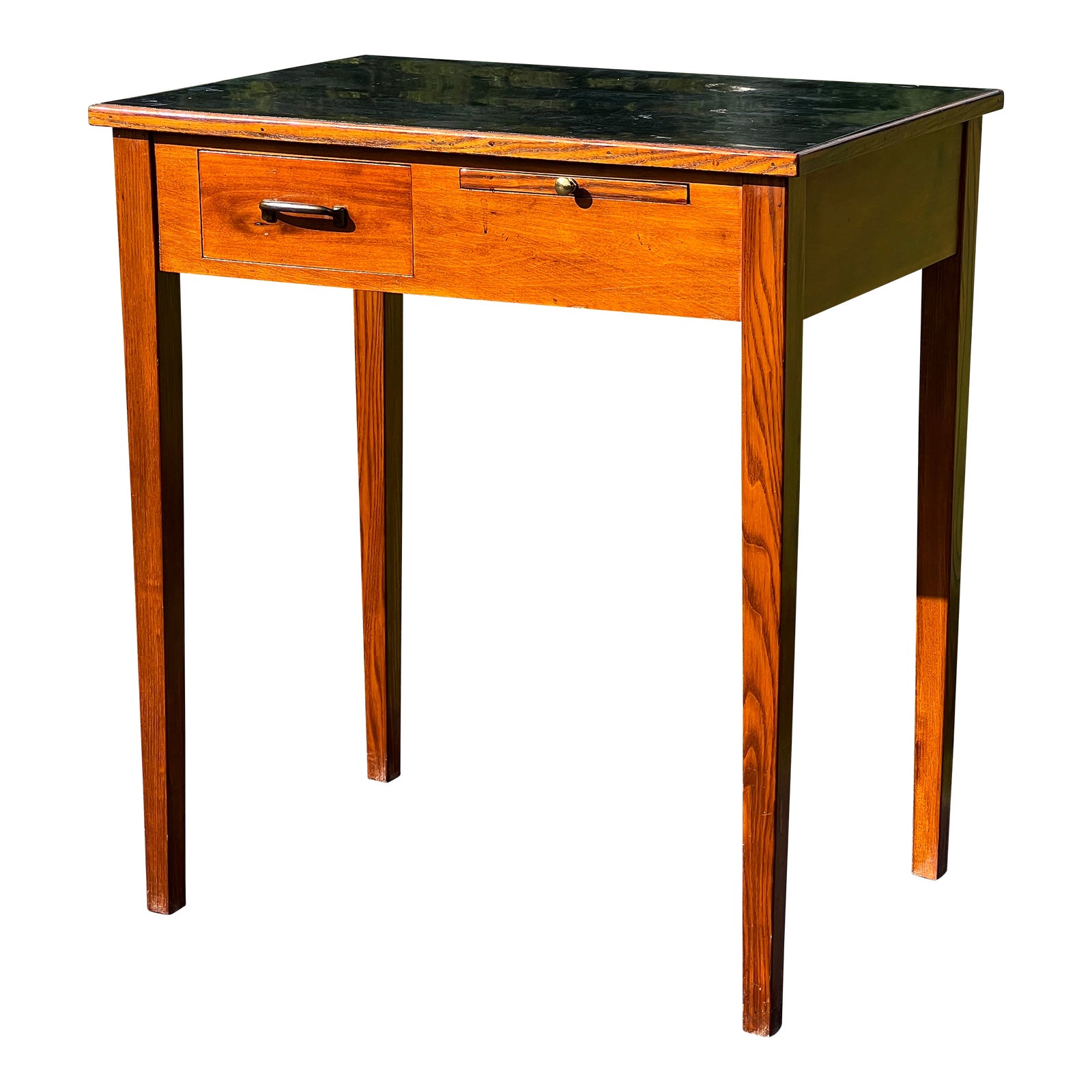 1970s Vintage Mid-Century Black Top Chemistry Lab Table | Chairish