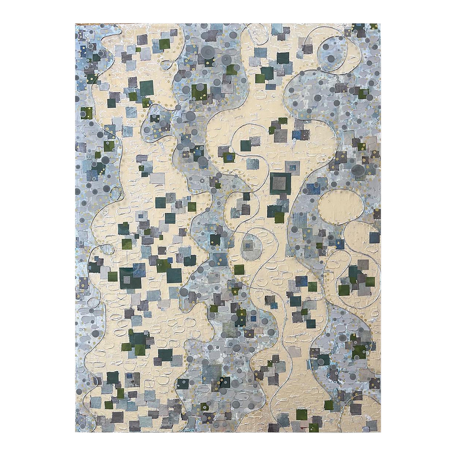 Kathleen Kane-Murrell Original Painting Under Plexiglass, "Talking to ...