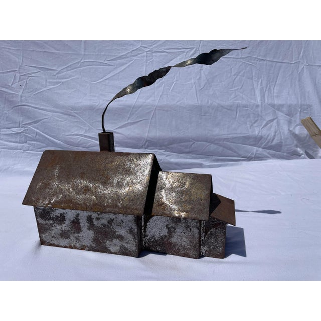 1960s Handmade Rustic Metal House | Chairish