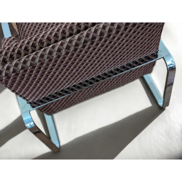 Milo Baughman Style Chrome Lounge Chair | Chairish