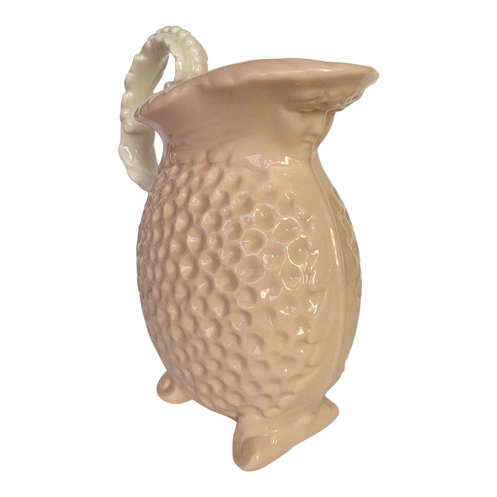 Vintage Lenox Pink Figural Pitcher | Chairish