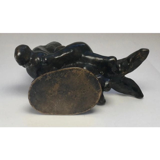 1980 Bronze Sculpture “Triton and Nereid” by Dutch Artist Nic Jonk ...