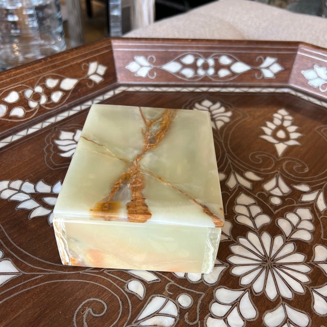 Vintage Marble Box With Lid | Chairish