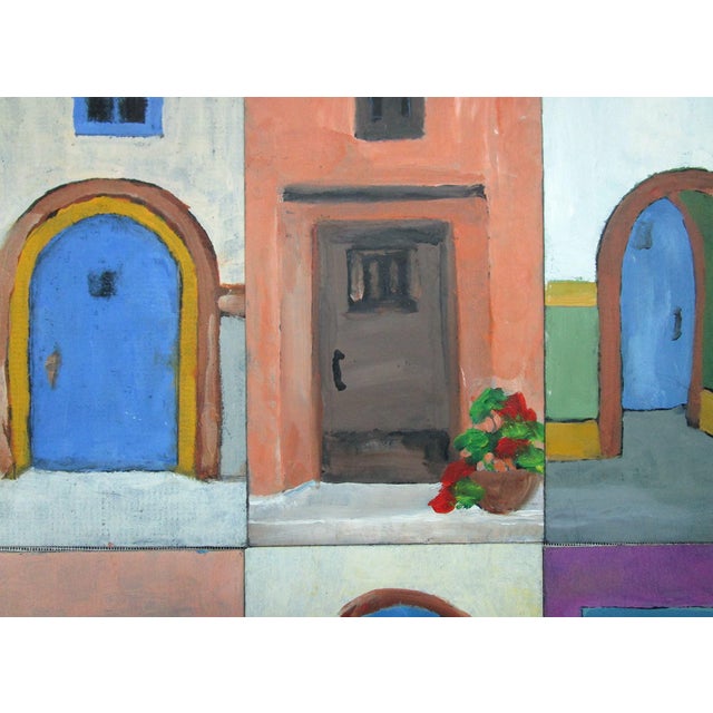 Six Small Doors 4x6 Lynne French Gallery Wall Oil Paintings | Chairish