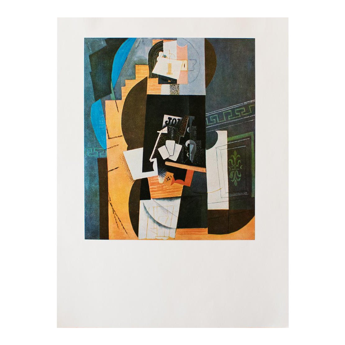 1971 After Pablo Picasso, Period, "Card Player" Period Parisian ...