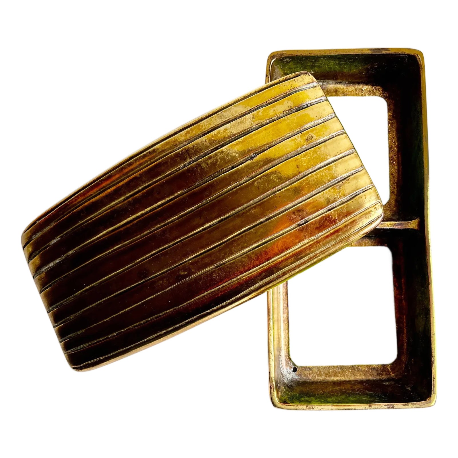 Mid 20th Century Brass Jewelery Box by Ben Seibel for Jenfred-Ware ...