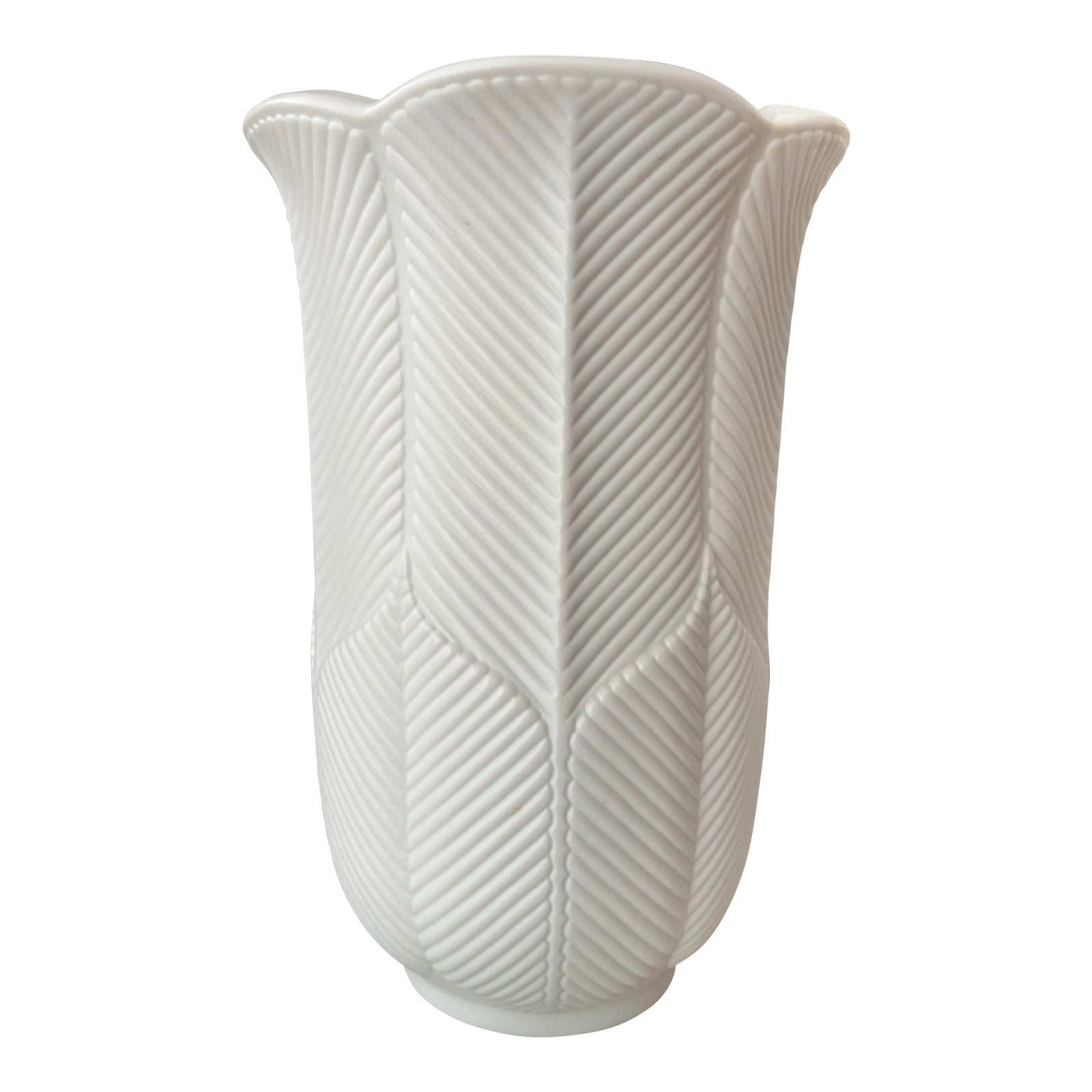 Original Kaiser White Bisque Ceramic Vase Made in West-Germany, 1960s ...