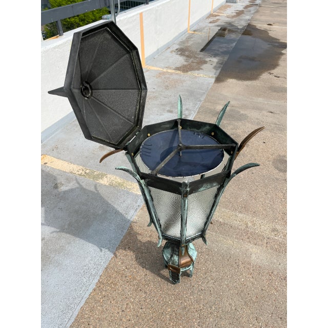 1920s Gothic City of Chicago Street Lantern in Cast Bronze Novalux for ...