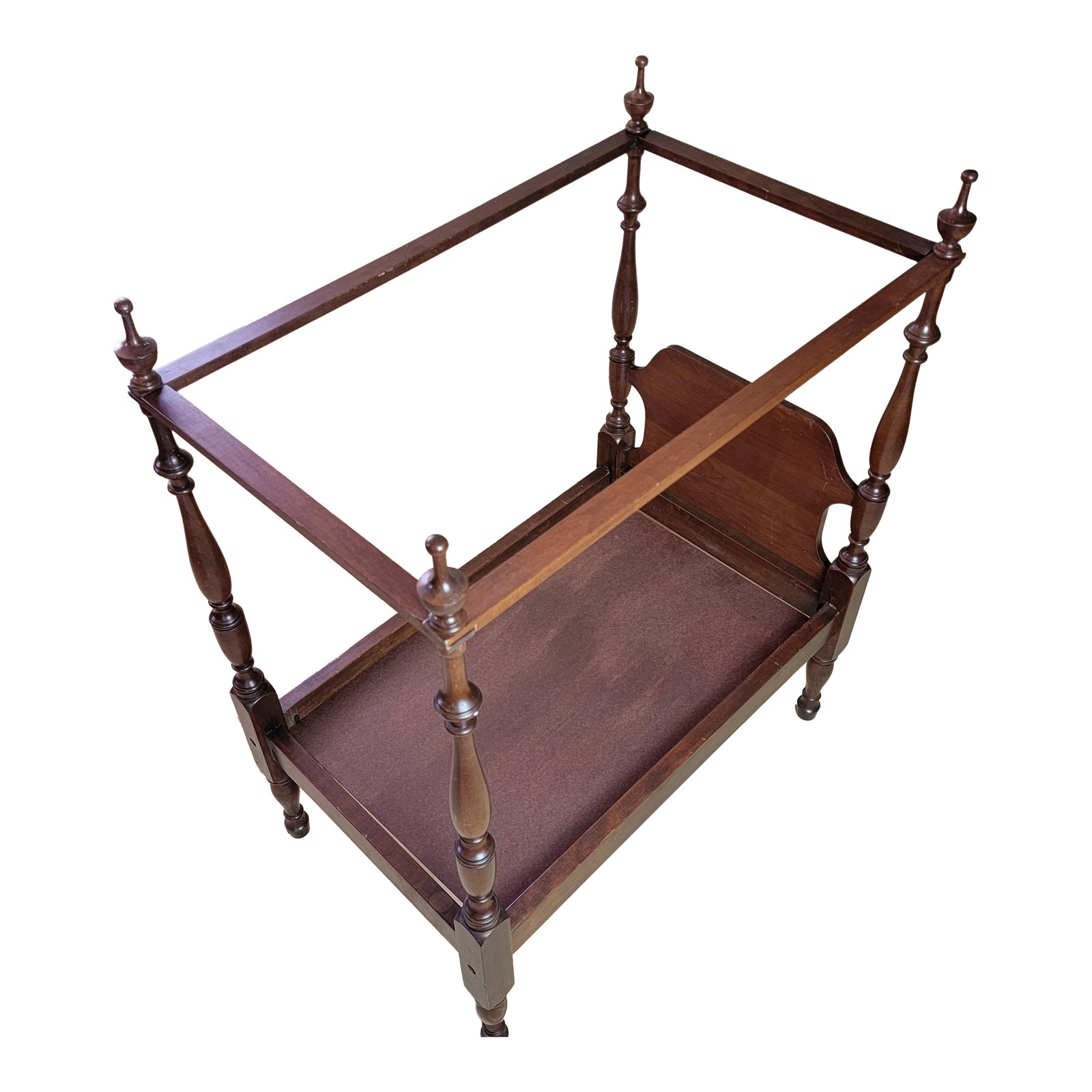 1950s Salesman Sample Mahogany 4 Poster Bed Scaled Down Model | Chairish