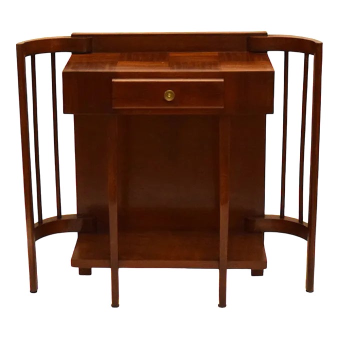 Art Deo Coffee Table in Curved Walnut, 1940s | Chairish