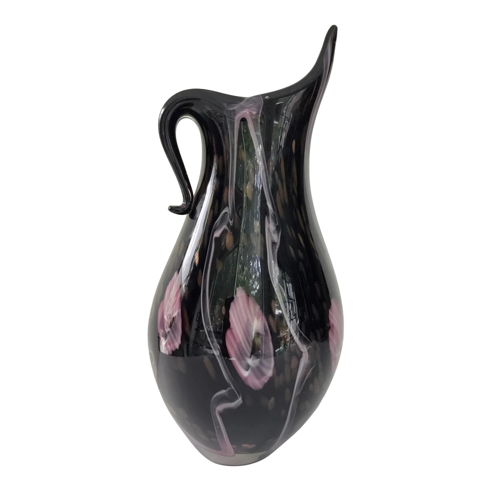 Large Murano Glass Pitcher | Chairish