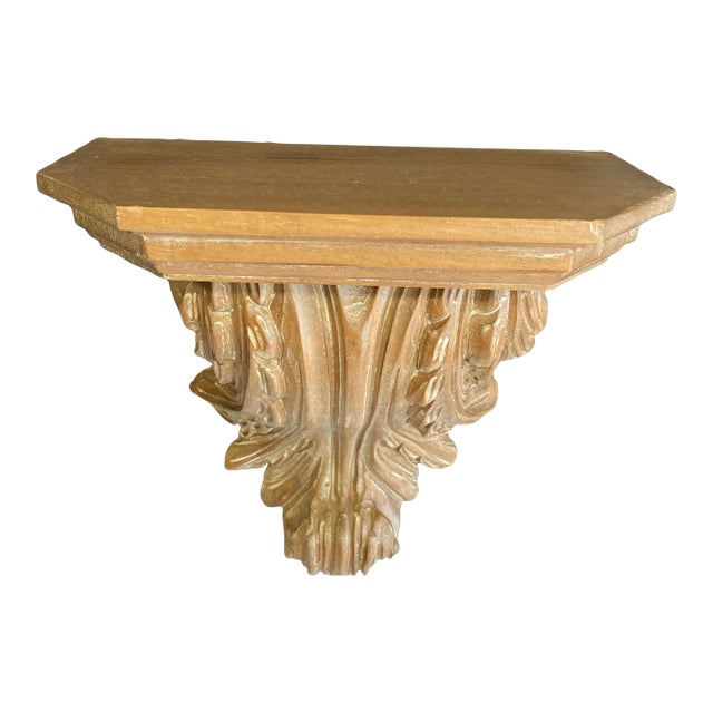 1990s Italian Scroll Corbel Wall Shelf | Chairish