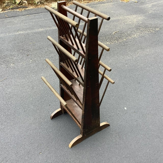 Late 19th Century Vintage Newspaper or Magazine Rack | Chairish