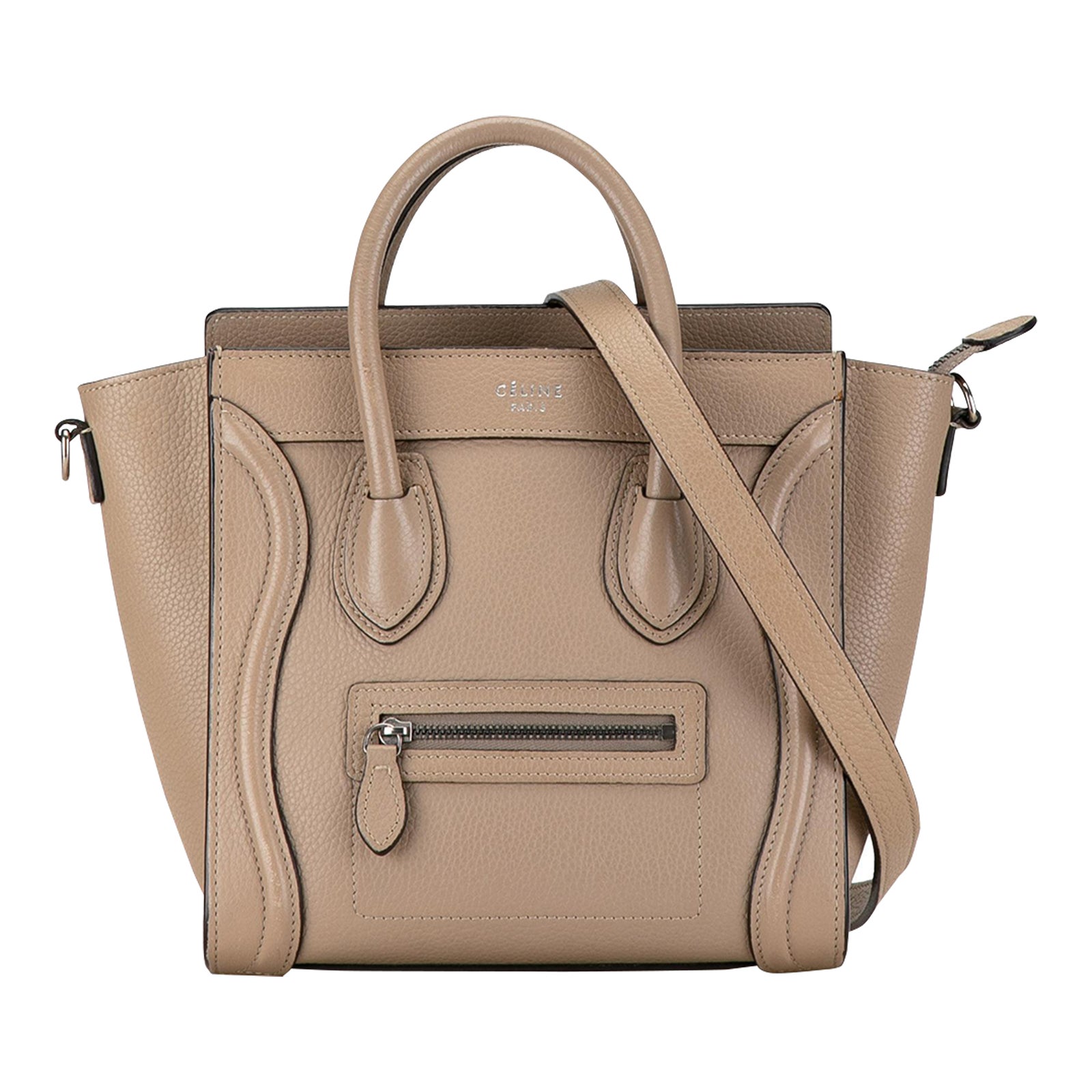 Celine Nano Luggage Tote Satchel | Chairish