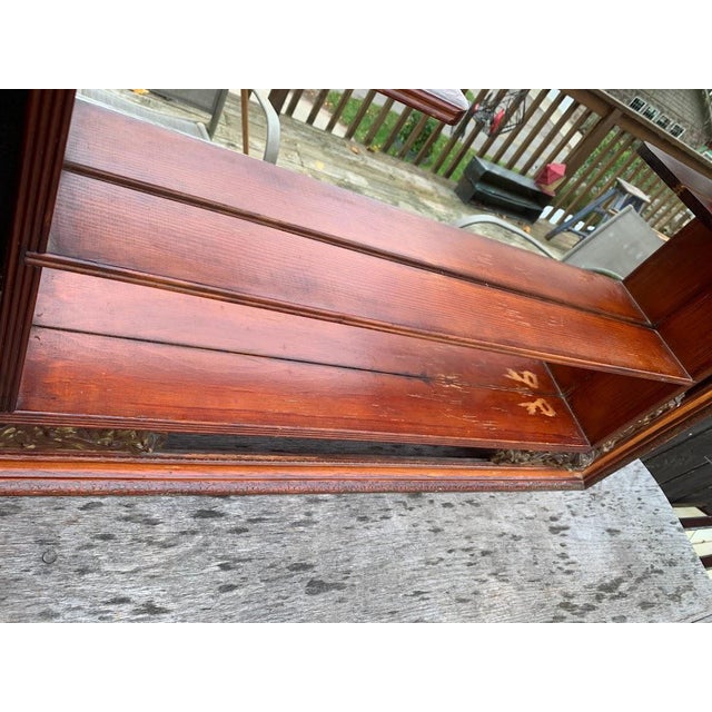 Mid-Century Modern Shadow Box Mirrored Shelf | Chairish