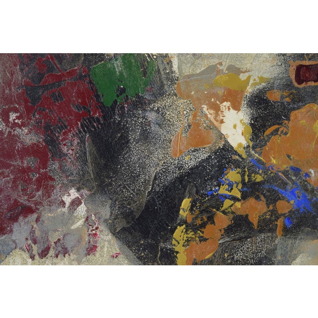 Vintage Modern Abstract Expressionist Forms Oil Painting #2 by Canadian ...