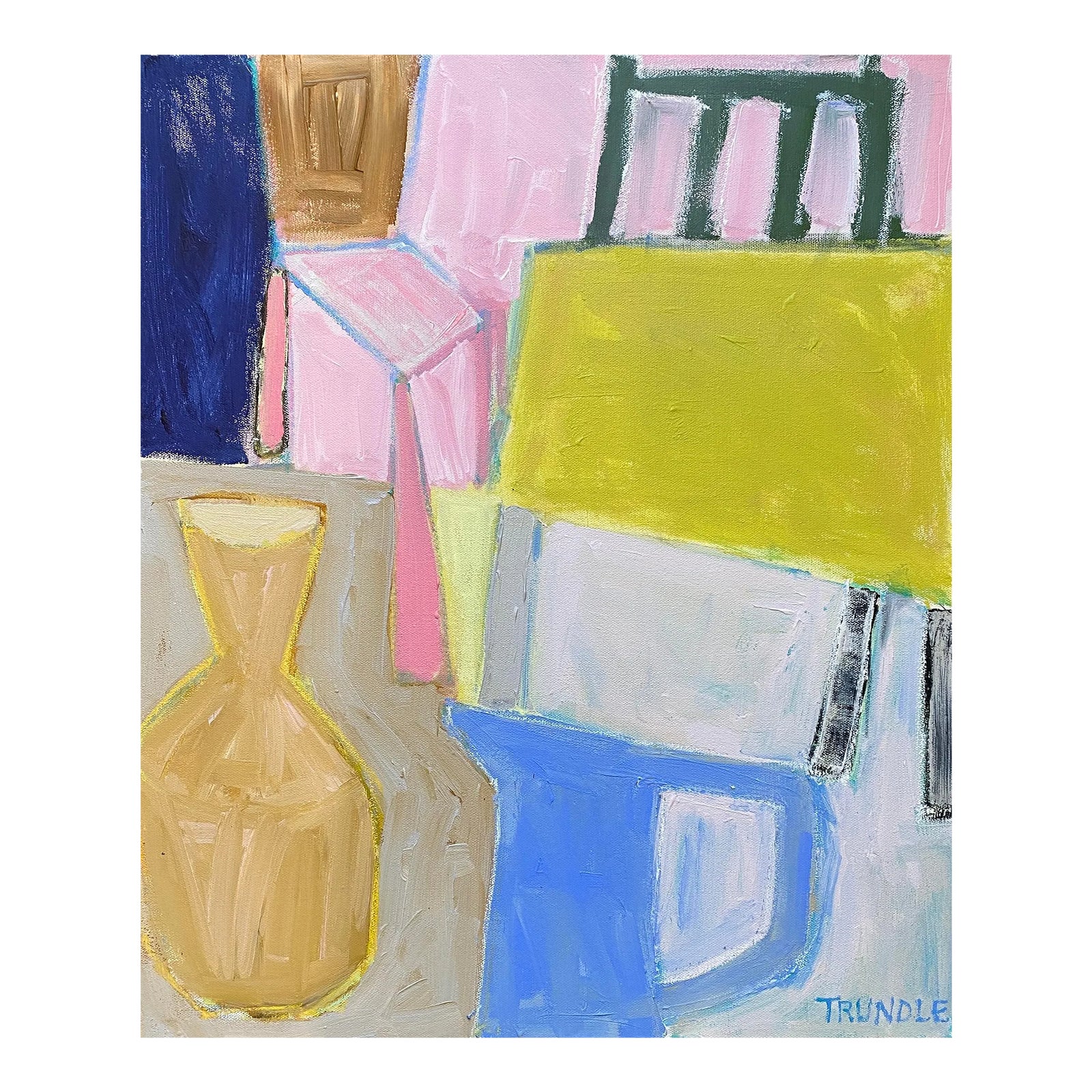 Sarah Trundle, Contemporary Abstract Still Life, "The Comforts of Home ...