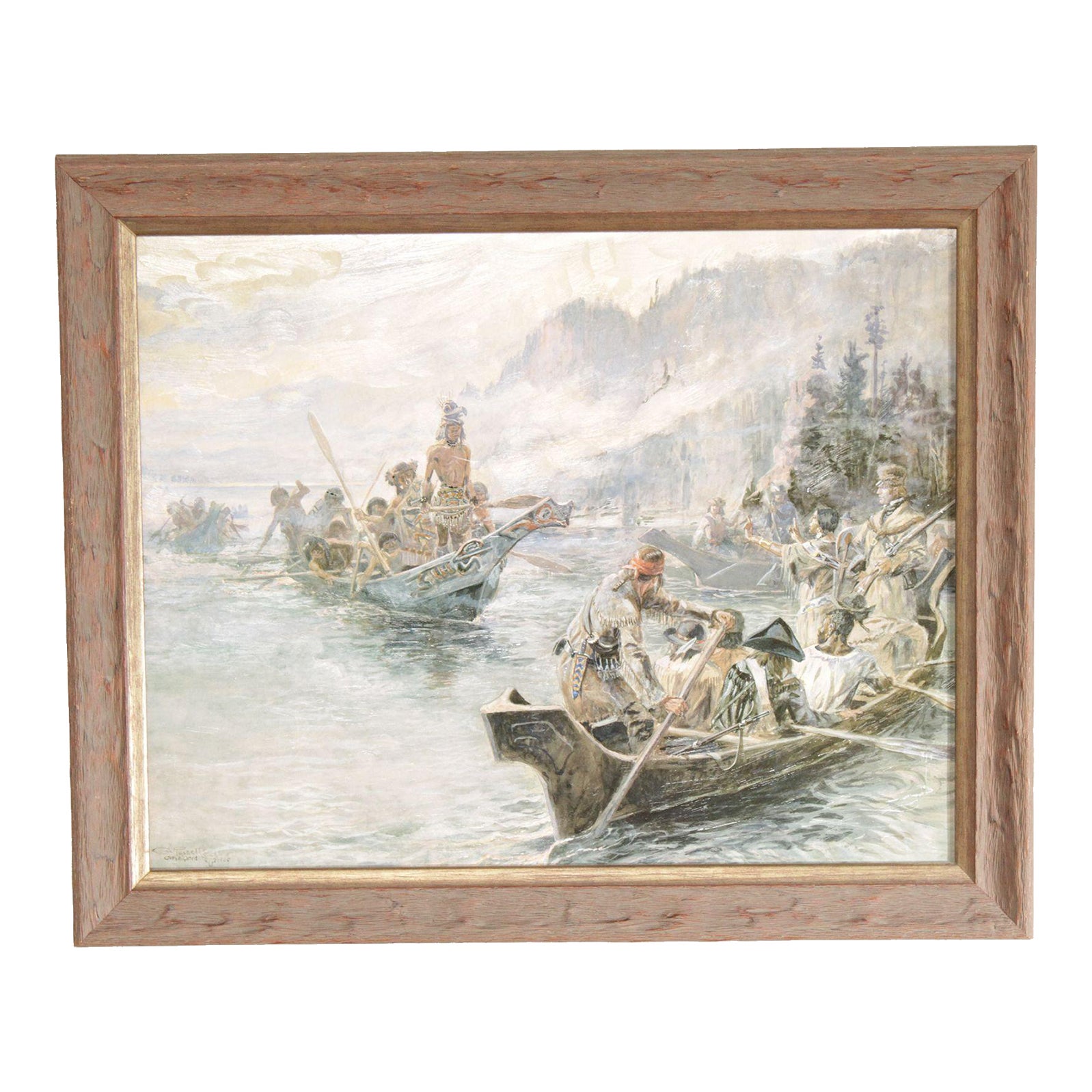 Late 20th Century Charles M. Russell 'Lewis and Clark on the Lower ...