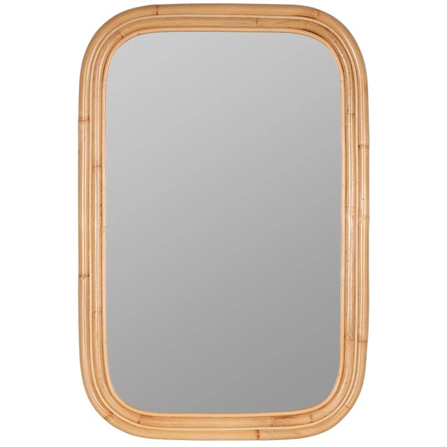 Tabitha Wall Mirror, Natural | Chairish