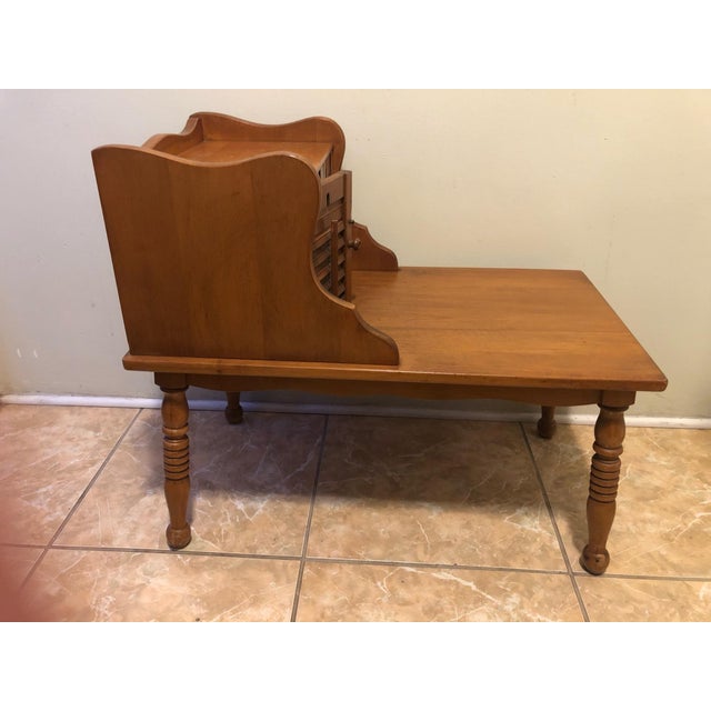 Mid 20th Century Maple Mid-Century Modern Two Tier End Table with ...