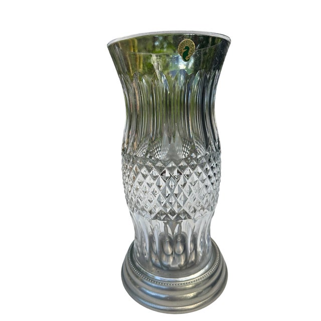 Traditional Silver Waterford Crystal Colleen Lamp | Chairish