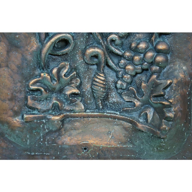 Set of 2 Heavy Antique Copper High Relief Grapevine Grape Wine Molds ...