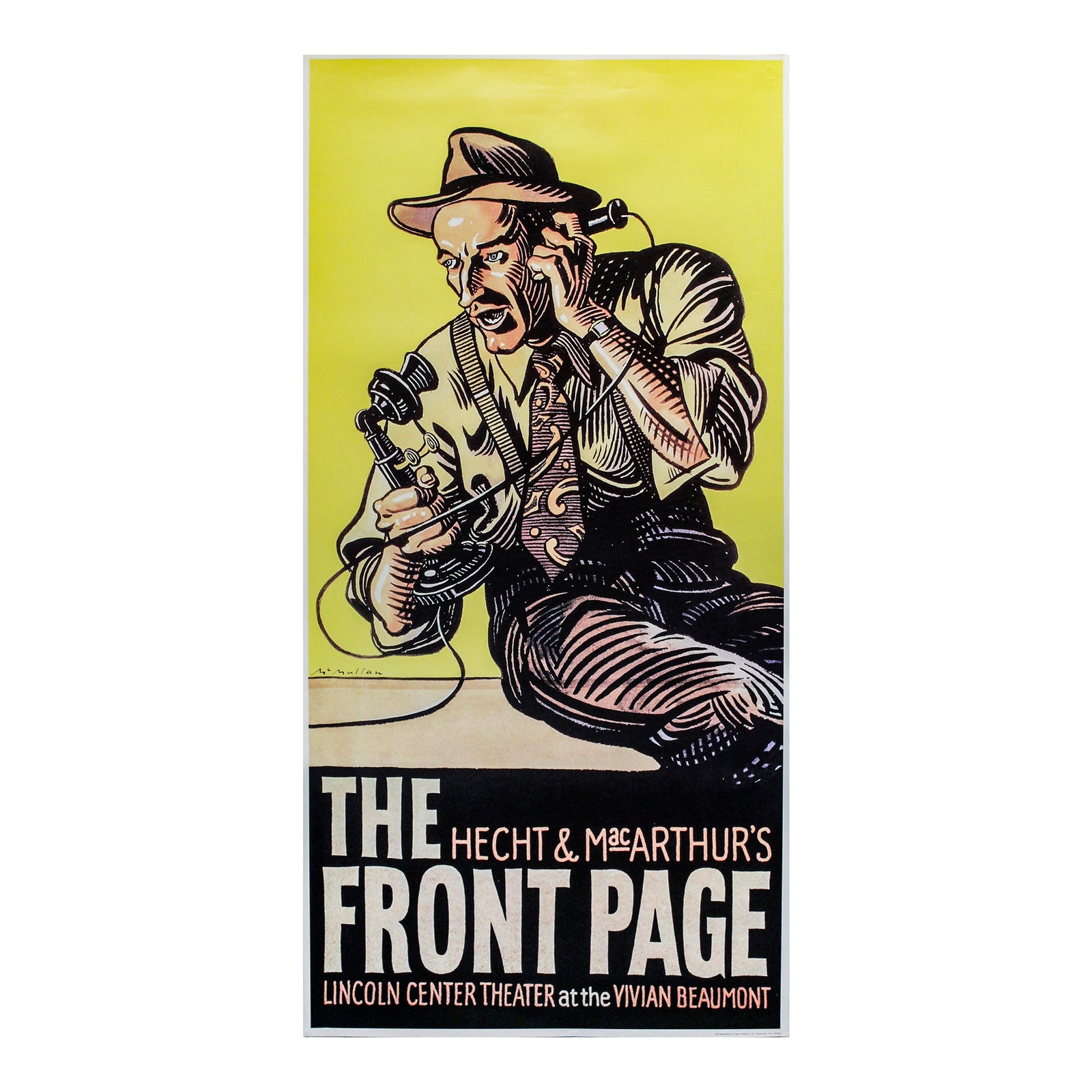 1994 Original American Theater Poster, the Front Page (The 100 Best ...