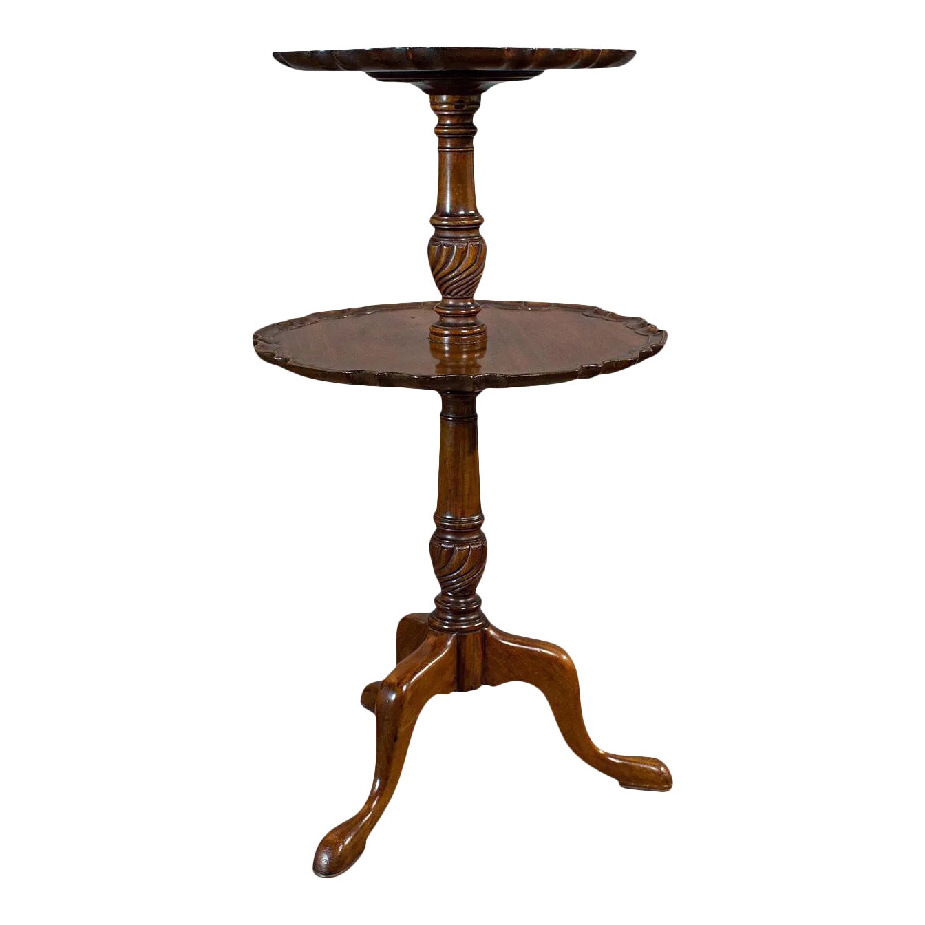 1900s Victorian Antique Two-Tier Dumb Waiter | Chairish