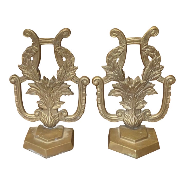 Vintage 1950s Brass Bookends Book Ends Solid Filigree Design - a Pair ...