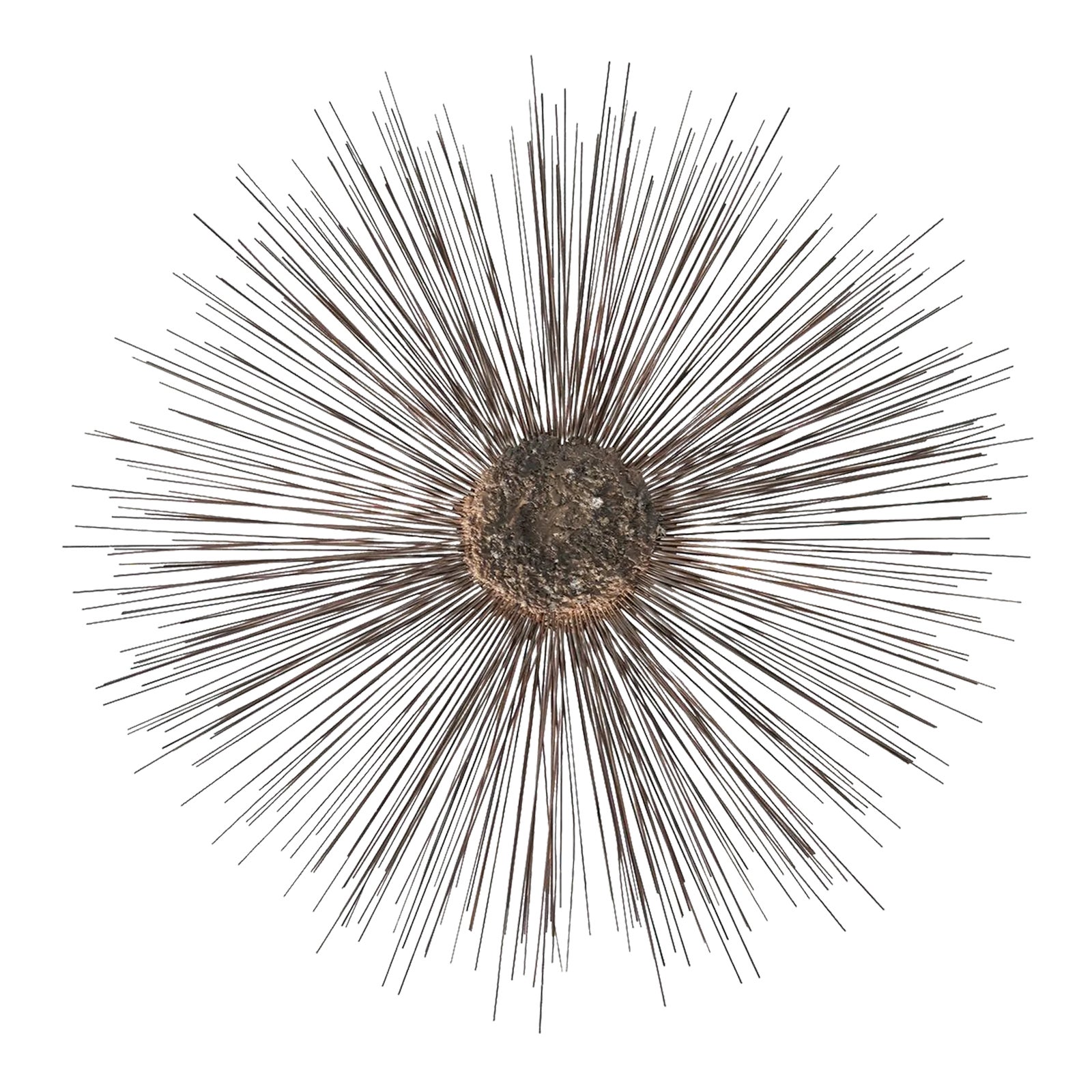 Industrial Metal Alloys Sunburst Wall Sculpture, Circa 1970s | Chairish