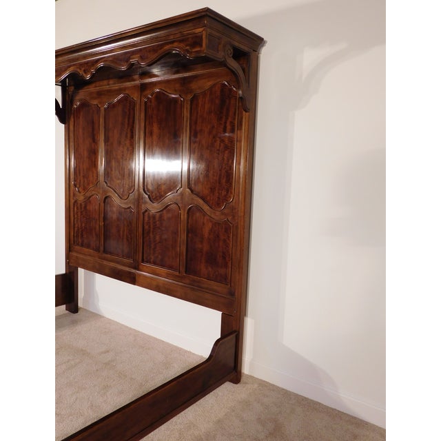 Henredon Standard King-Size Villandry French Half-Tester Flame Walnut ...