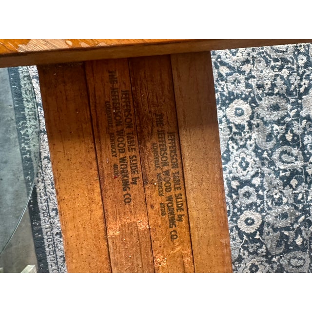 Faux Bamboo Game Table/Dining Table | Chairish