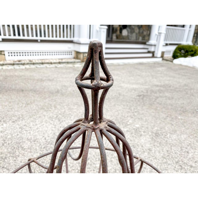 Tall Vintage French Outdoor Iron Topiaries Garden Ornaments - a Pair ...