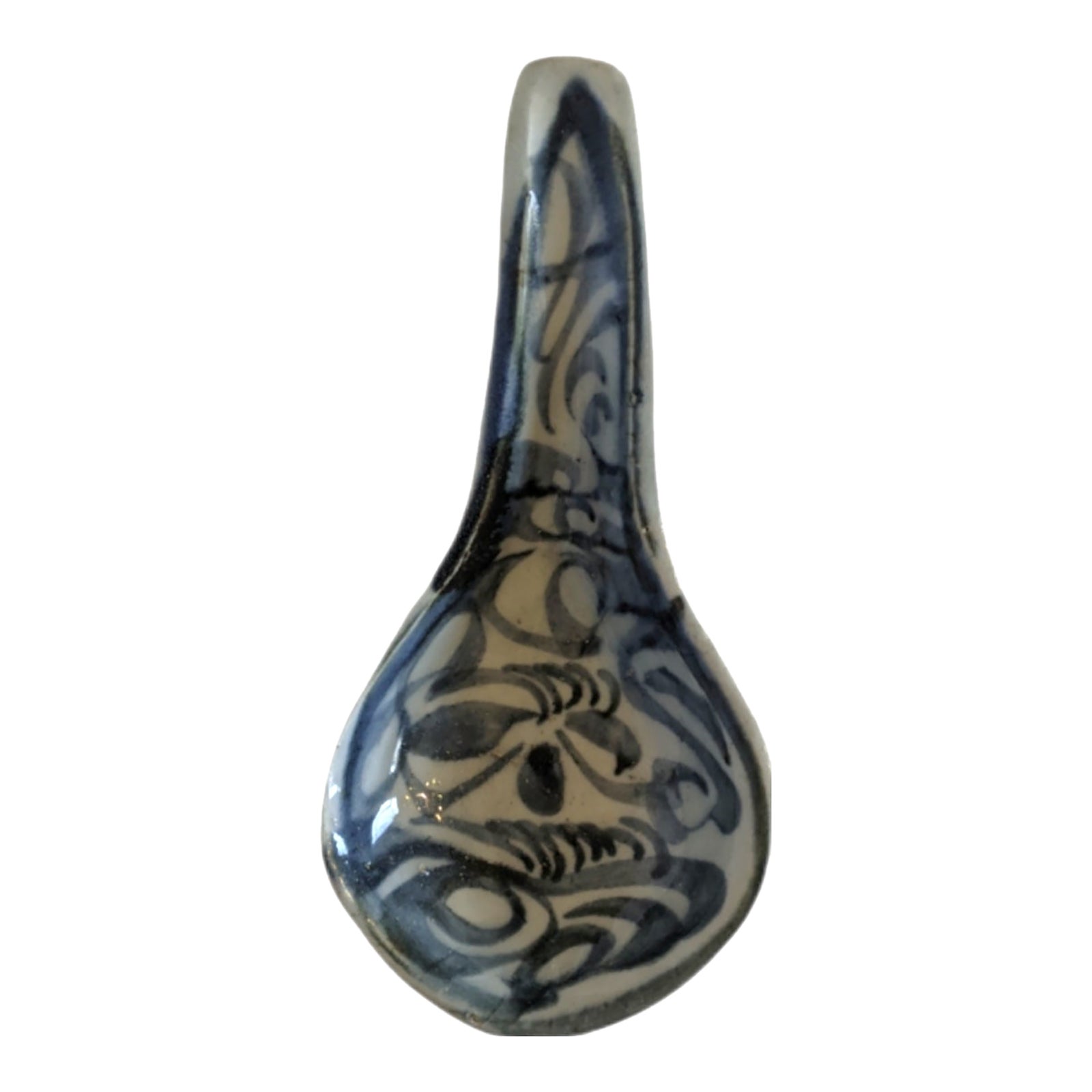 1970s Asian Porcelain Soup Spoon | Chairish